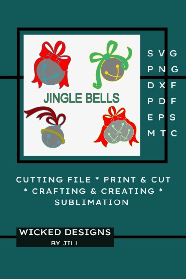 Christmas Jingle Bells SCRAPBOOK Embellishment SVG Cut File