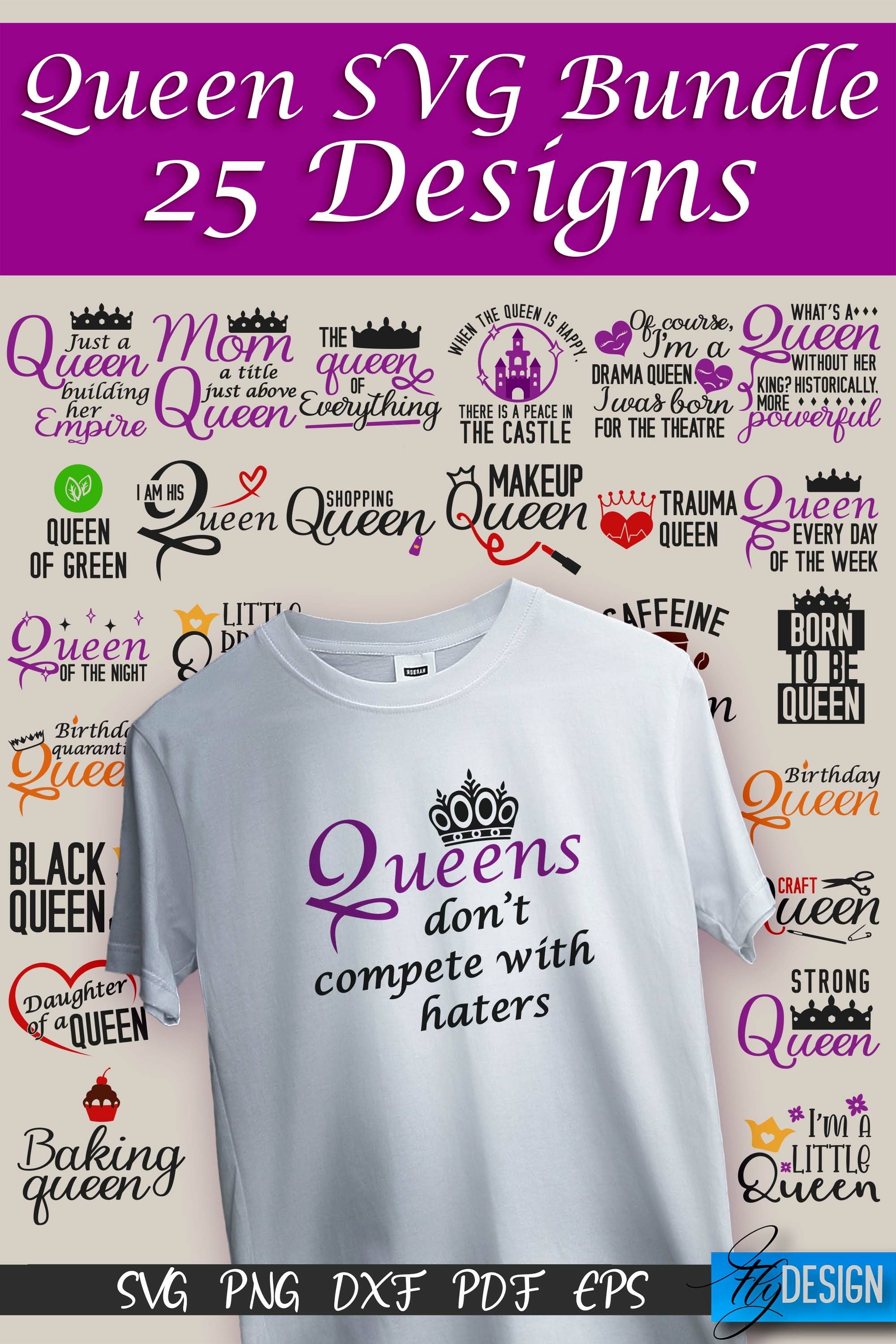 Queen SVG Bundle| Funny Quotes SVG | Princess SVG (2450320)