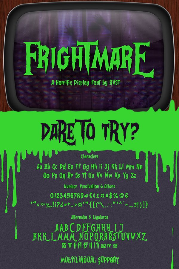 Frightmare - Display font (862065)