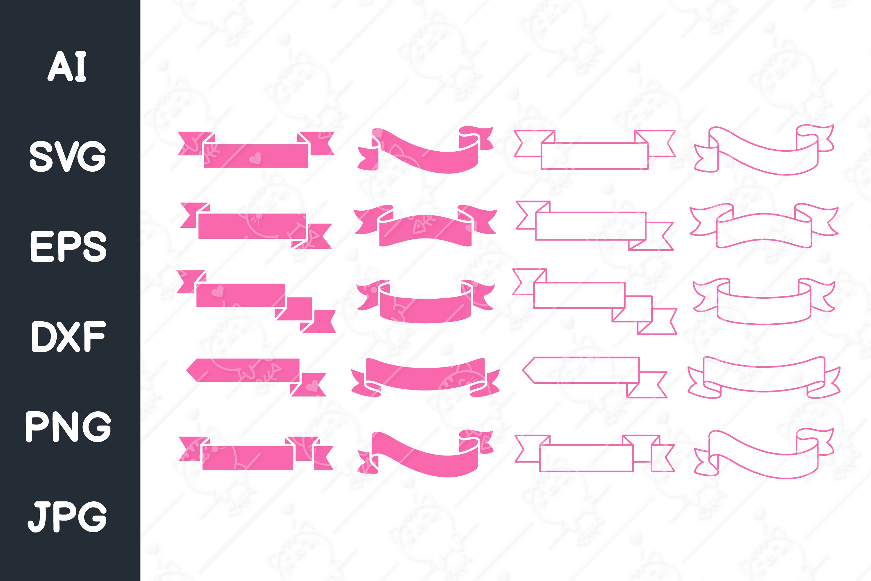 Ribbon SVG | Banner SVG | Ribbon Banner |Digital Download