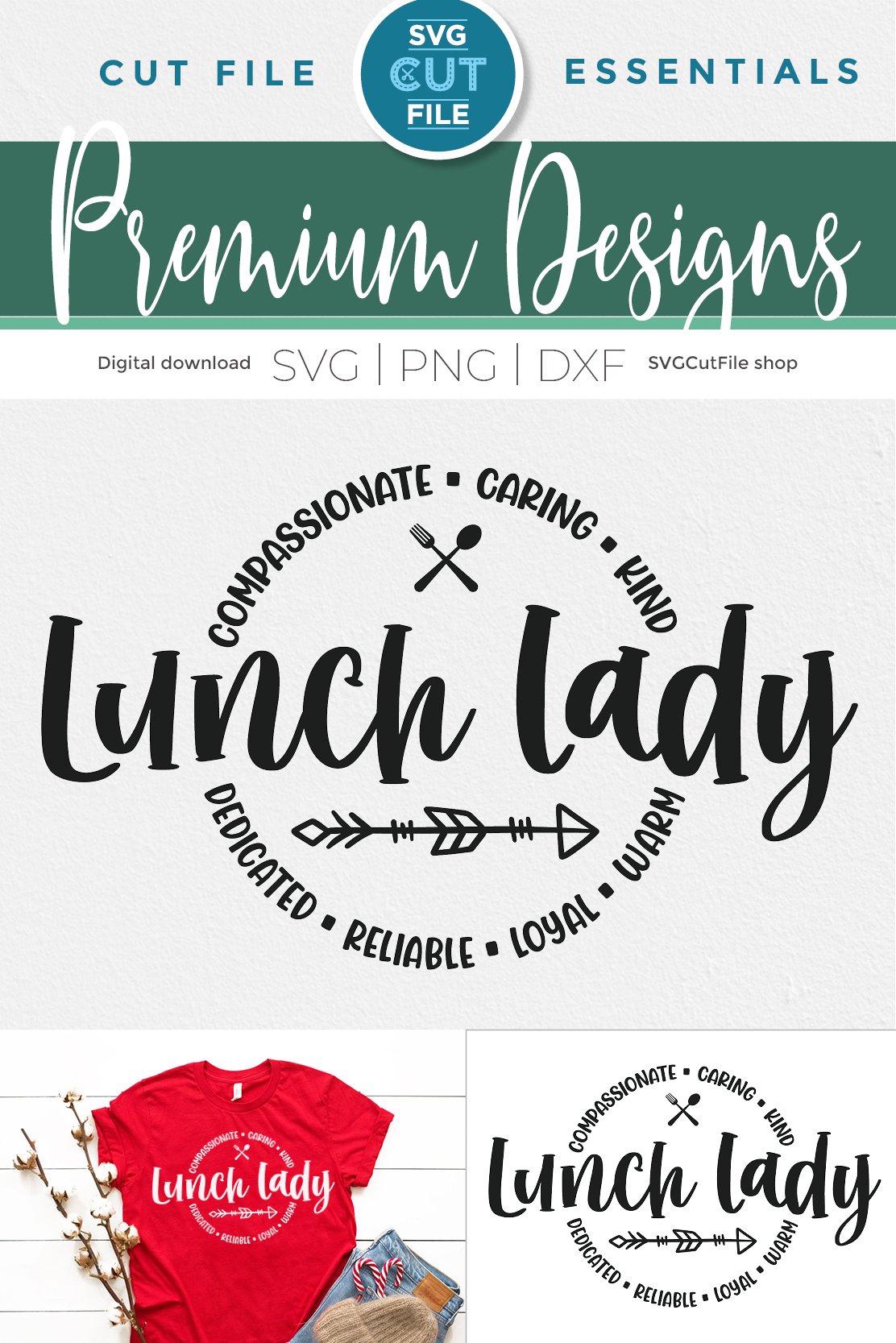 Lunch lady svg perfect for your lunch team