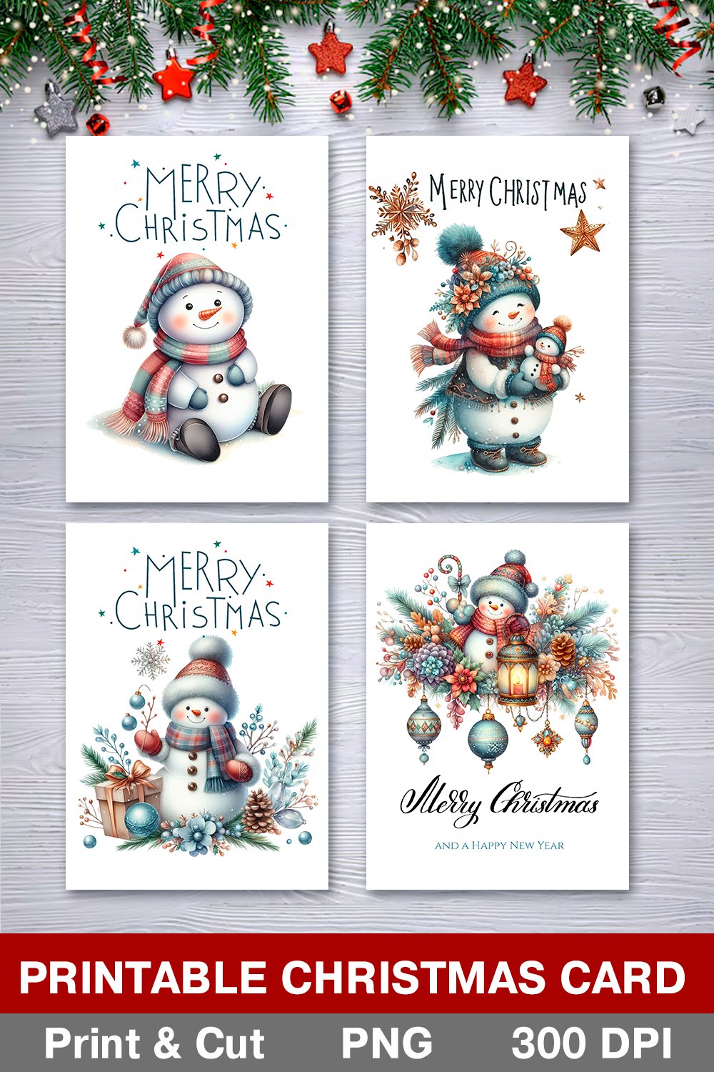 Merry Christmas Card printable