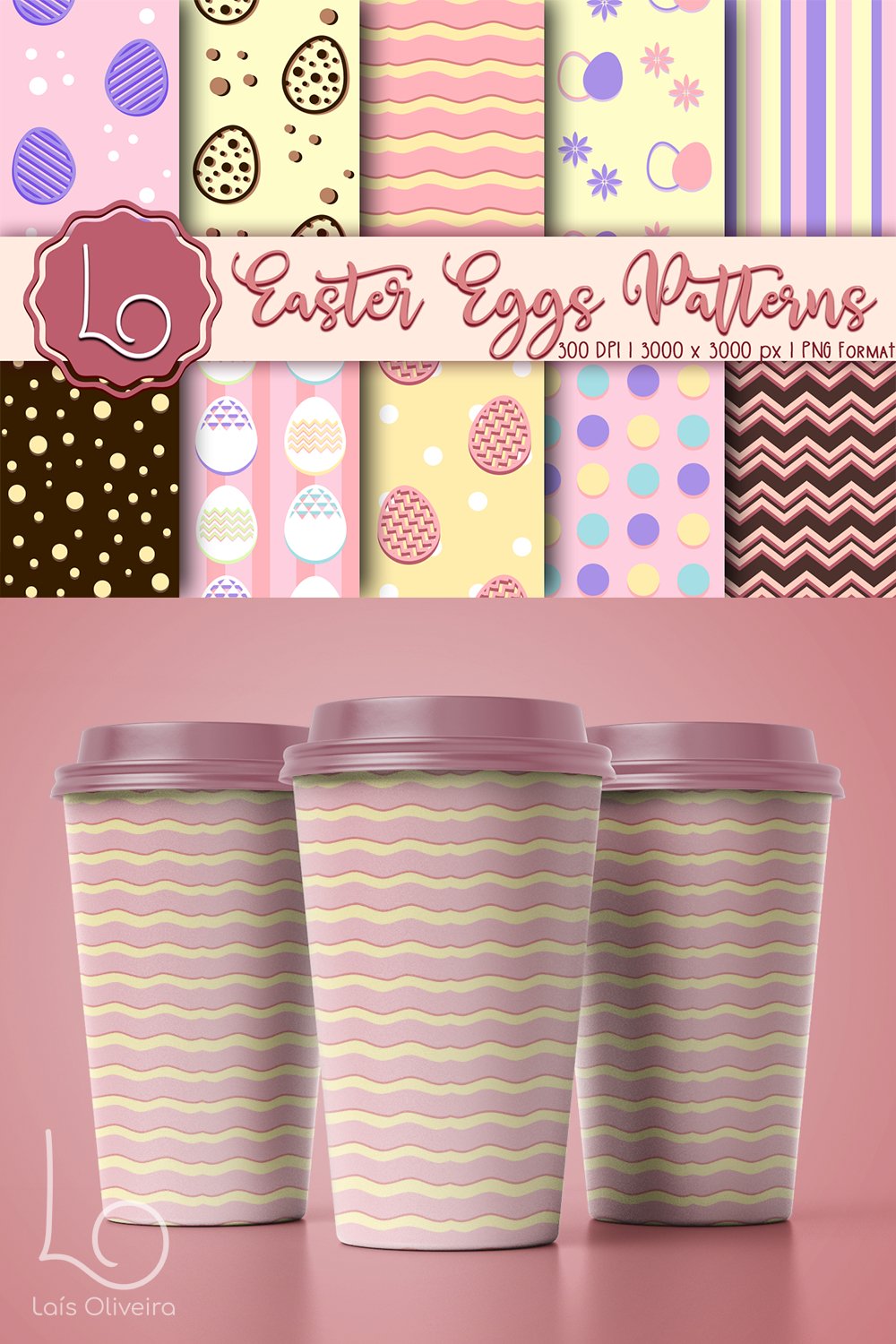 10 Easter Eggs Digital Patterns