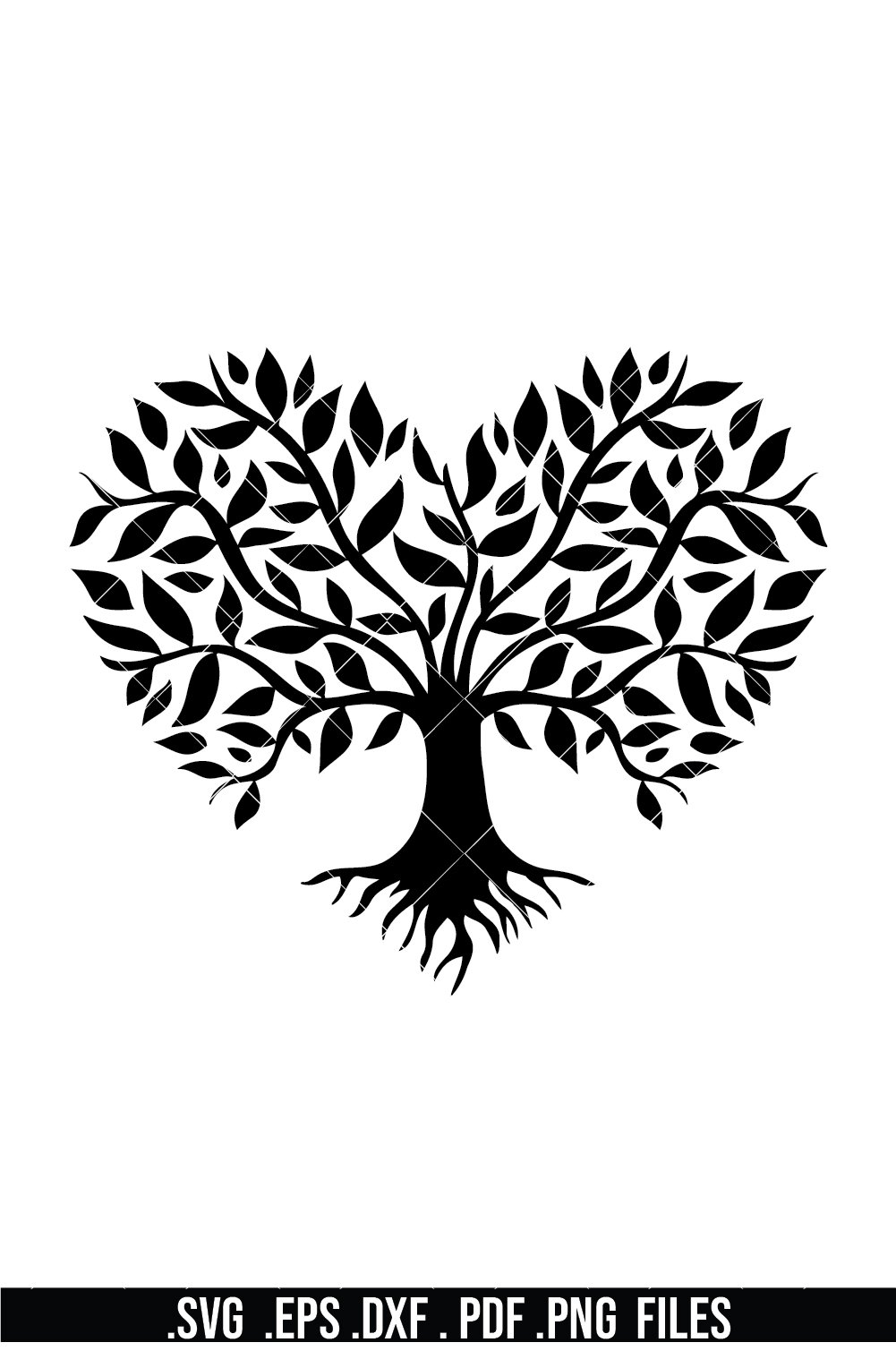 Heart Tree SVG, Tree of Life SVG, Tree Cut File, (2796845)