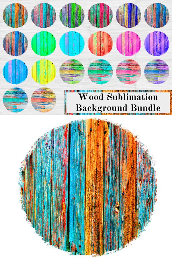 Wood Sublimation Background Bundle