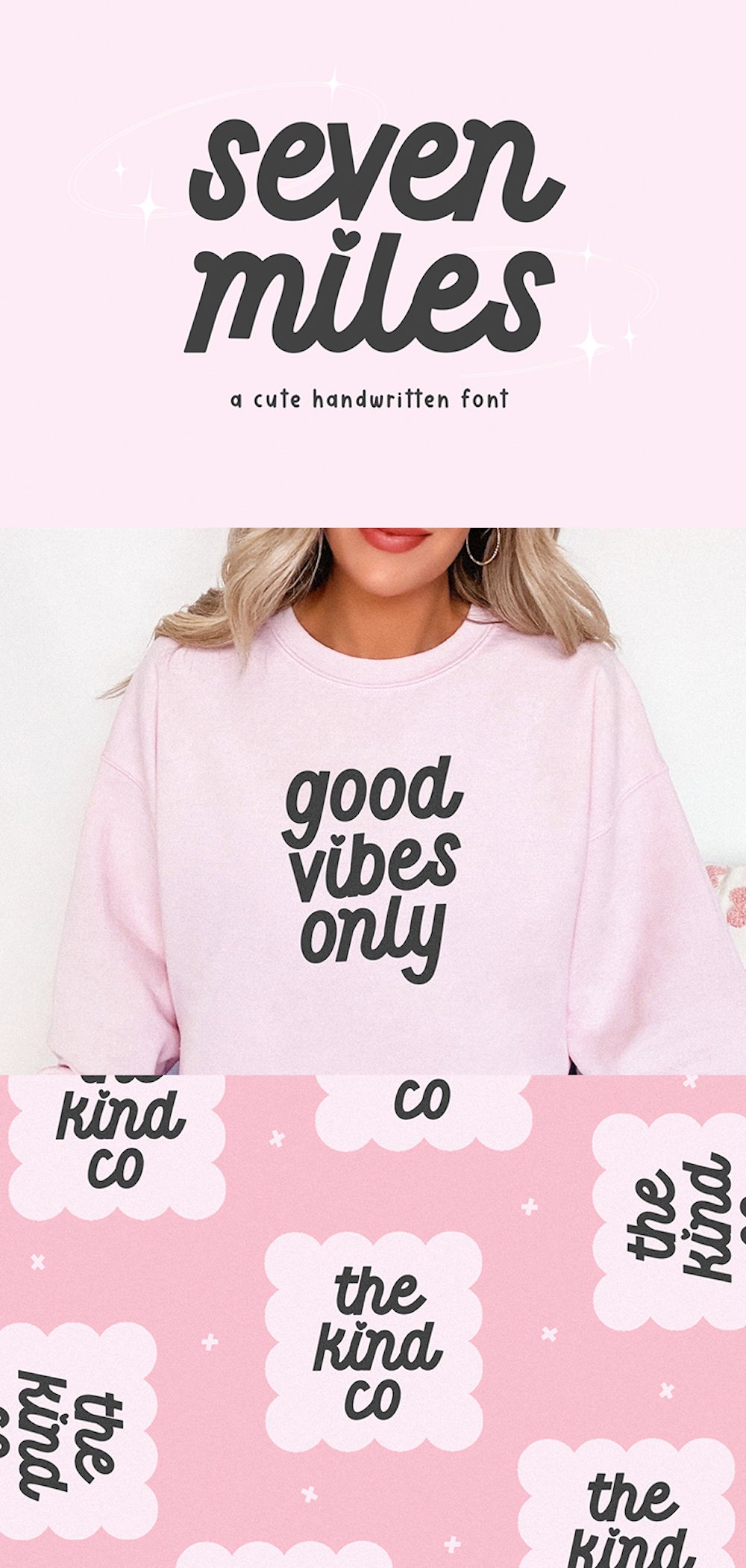 Seven Miles - Cute Handwritten Font (3346904)