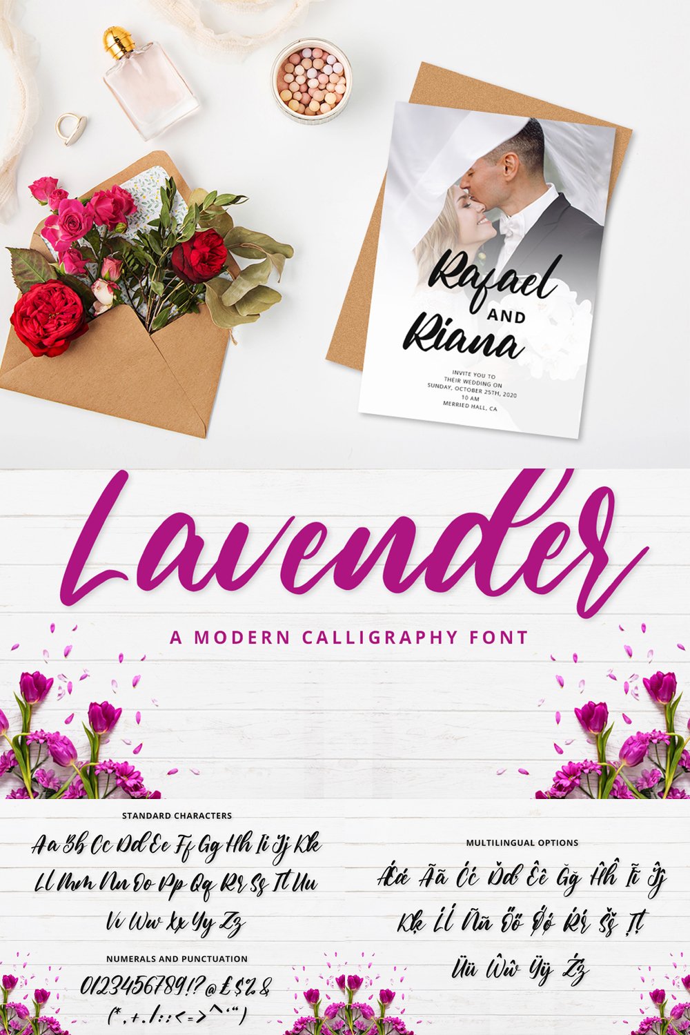 Flower Series Calligraphy Font OTF TTF