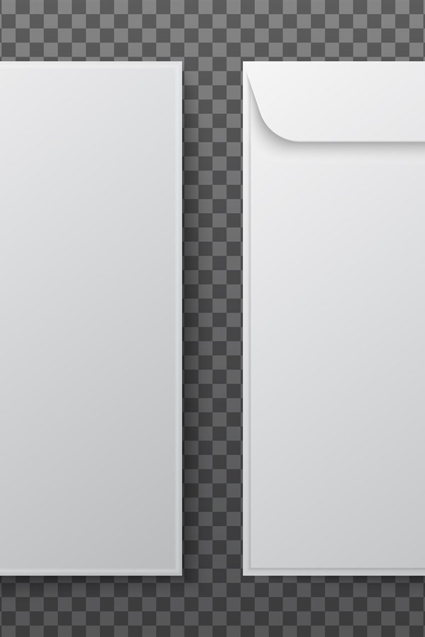 Envelope a4. Paper white blank letter envelopes for vertical