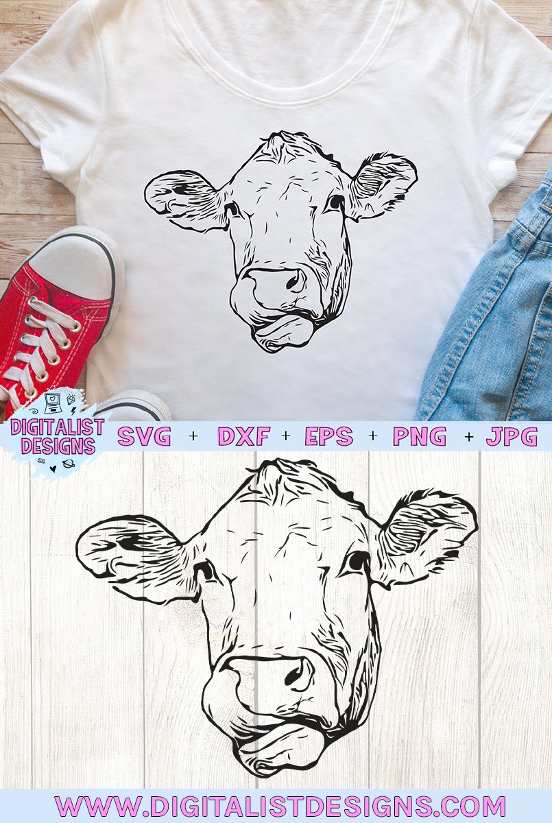 Cow Face SVG | Heifer SVG | Farm SVG