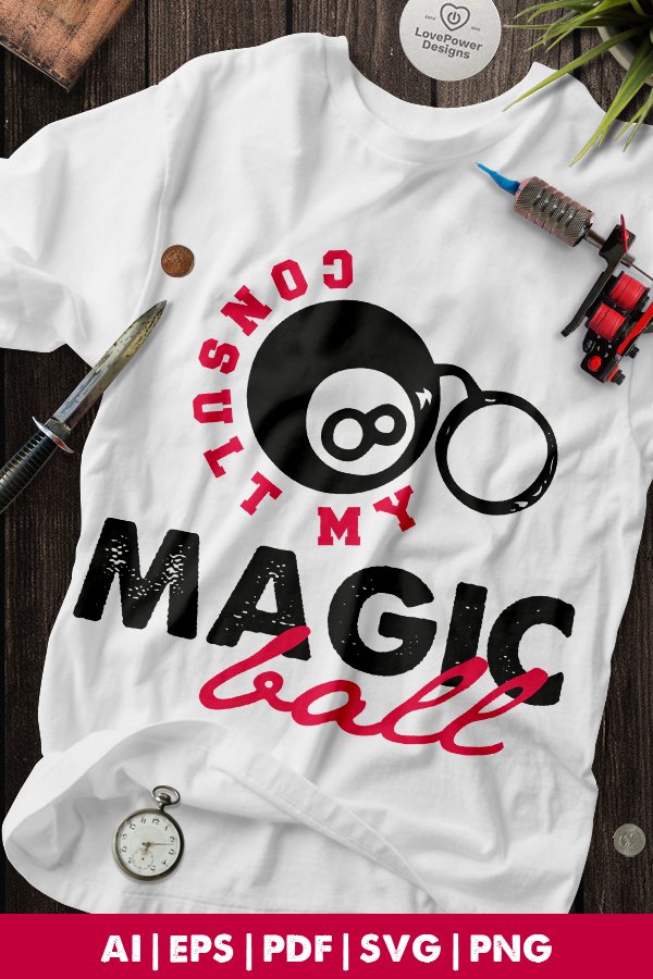 Tattoo SVG | Tattoo T-shirt | Magic Ball SVG | Halloween SVG