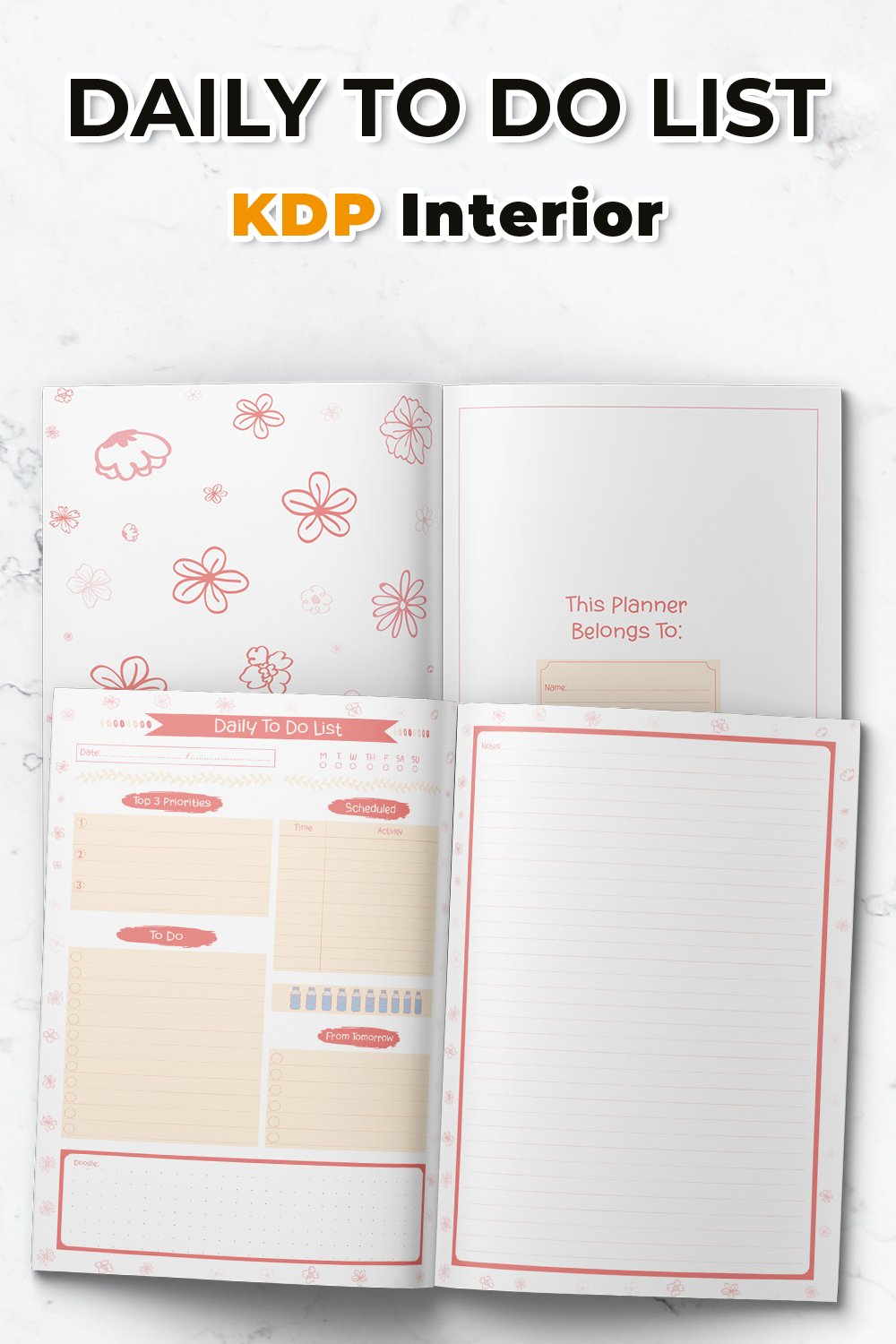 Daily to Do List KDP Interior Template