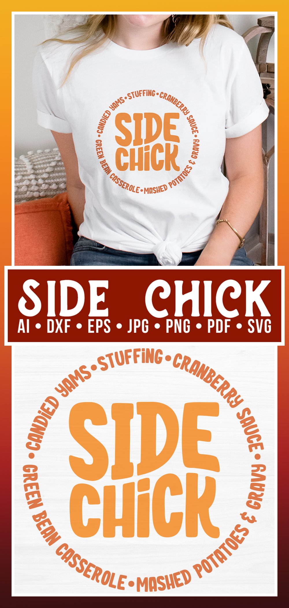 Side chick SVG