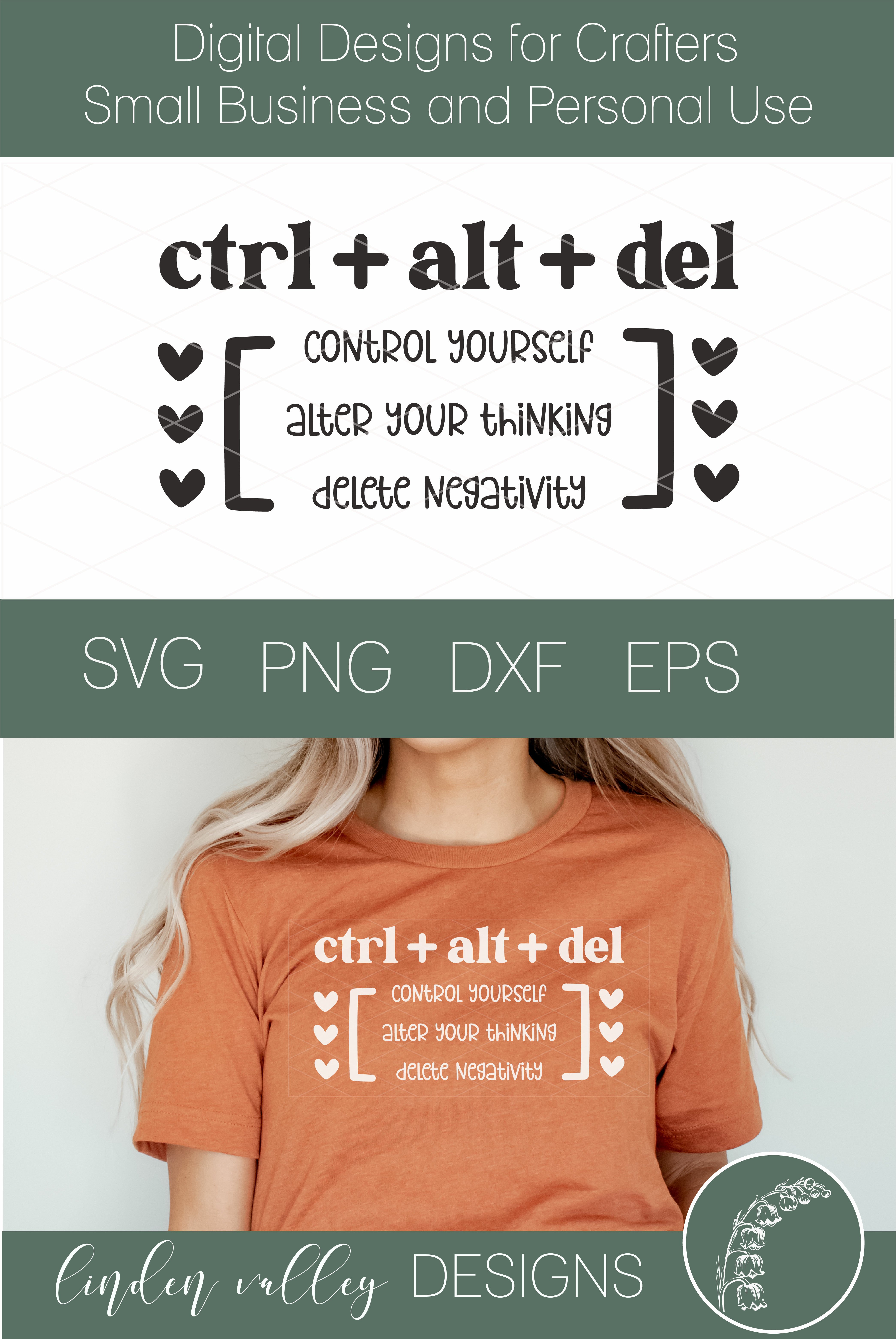 Ctrl Alt Del SVG-Self Love SVG-Motivation SVG