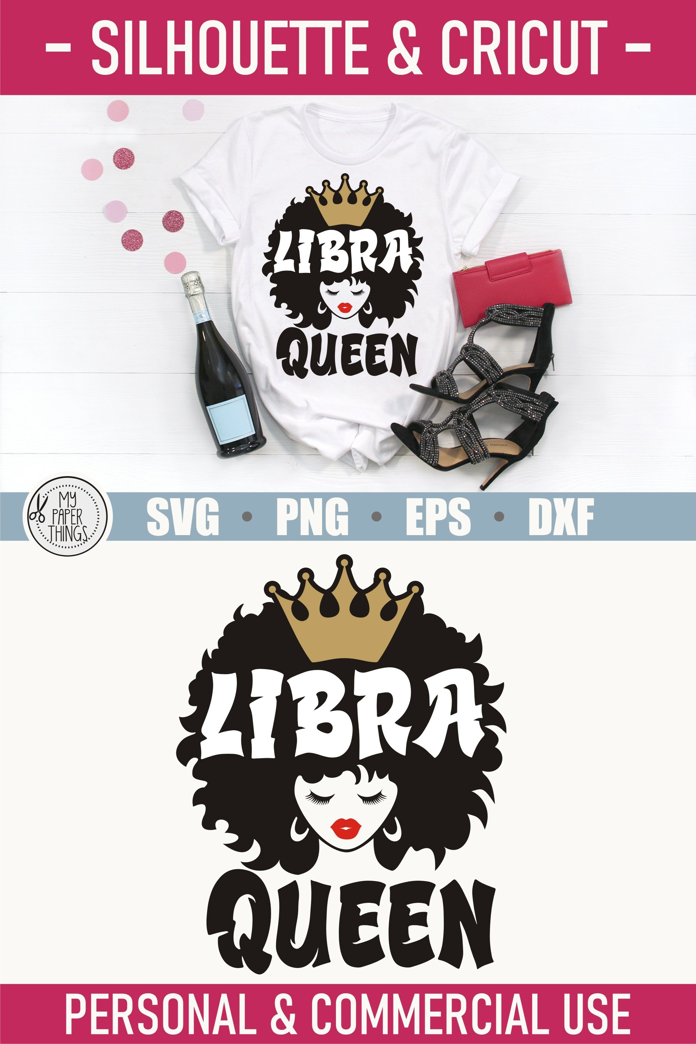 Black Woman Libra svg | Birthday Zodiac svg