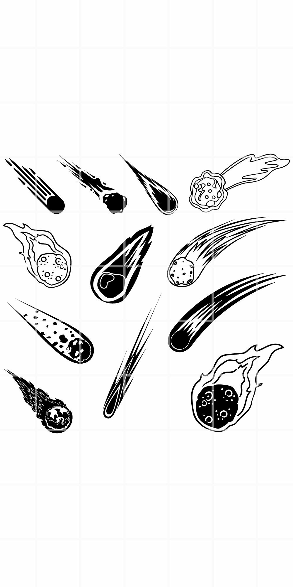 Comet SVG. Comet png. Comet cliprt. Asteroid svg, eps, cut.