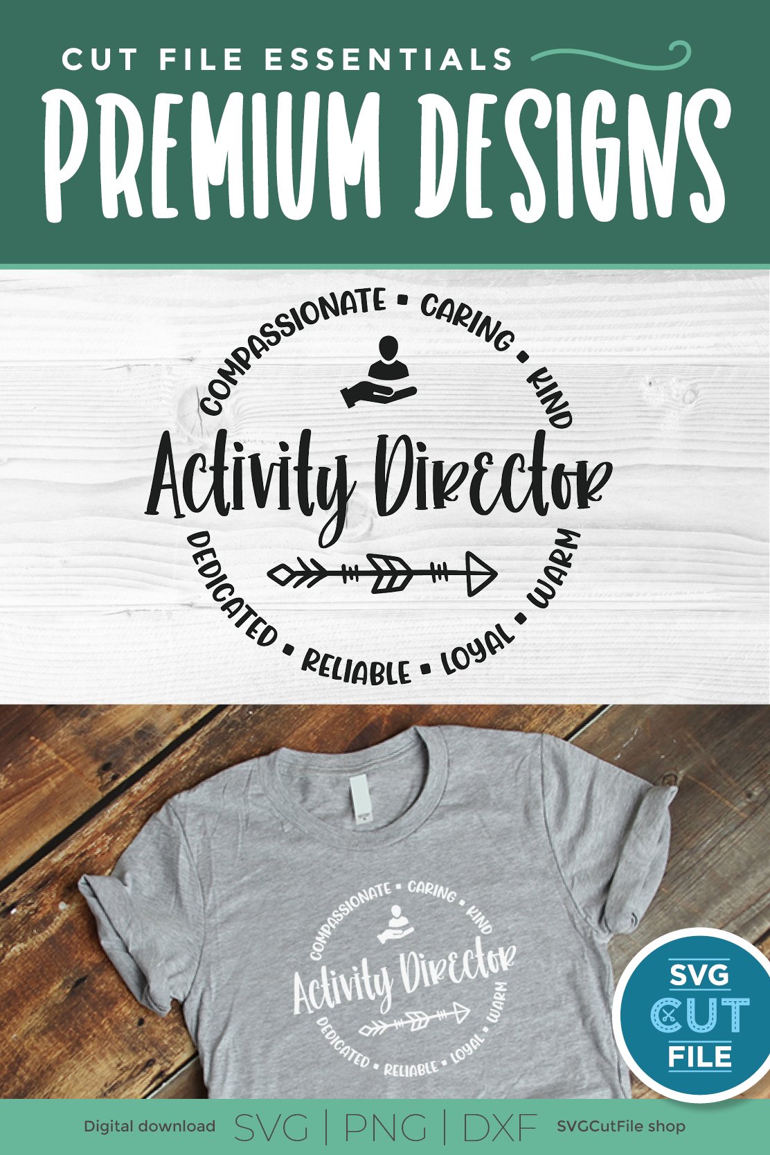 Activity Director svg, activities director appreciation svg