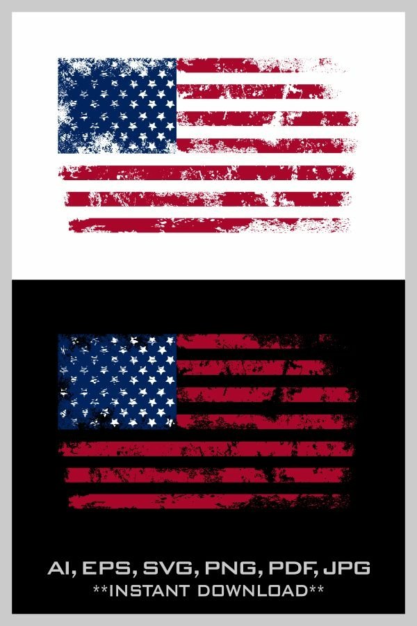 American Flag Art - US Flag - USA Flag Illustration