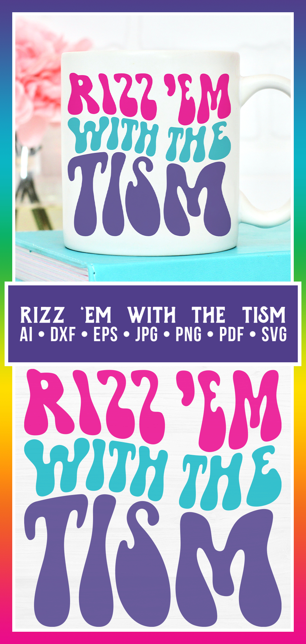 Rizz 'em with the tism SVG