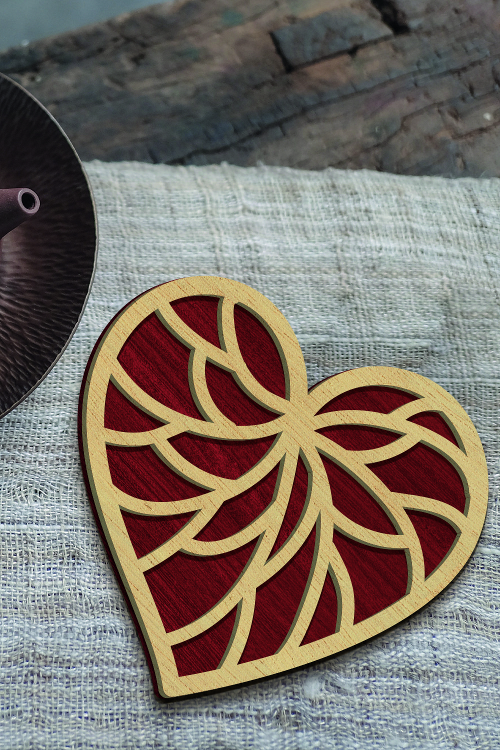 Valentine's Day Decorative Heart, Laser Cut File