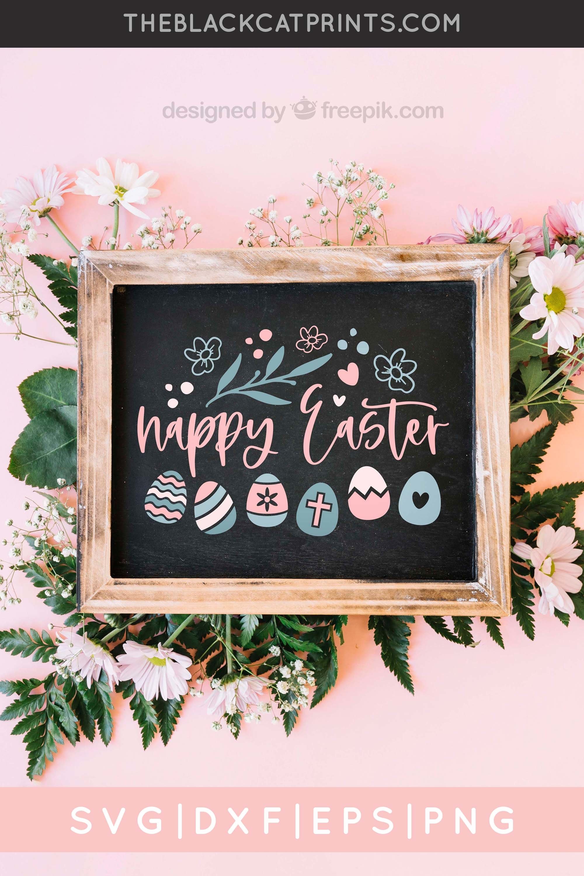 Happy Easter SVG | Happy Easter Sign SVG | Easter Eggs SVG