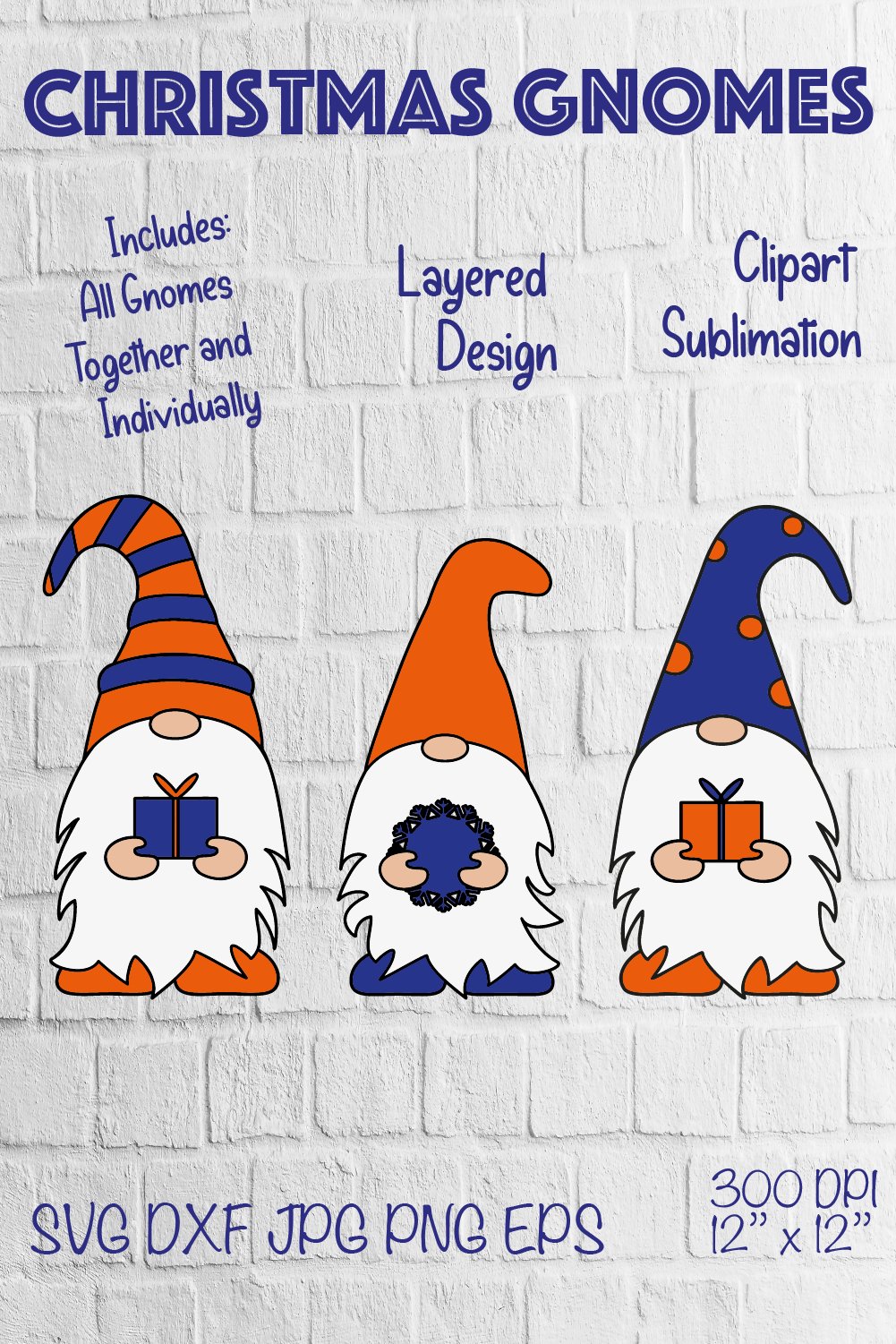 Christmas Gnome SVG. Gnome Clipart. Gnome SVG