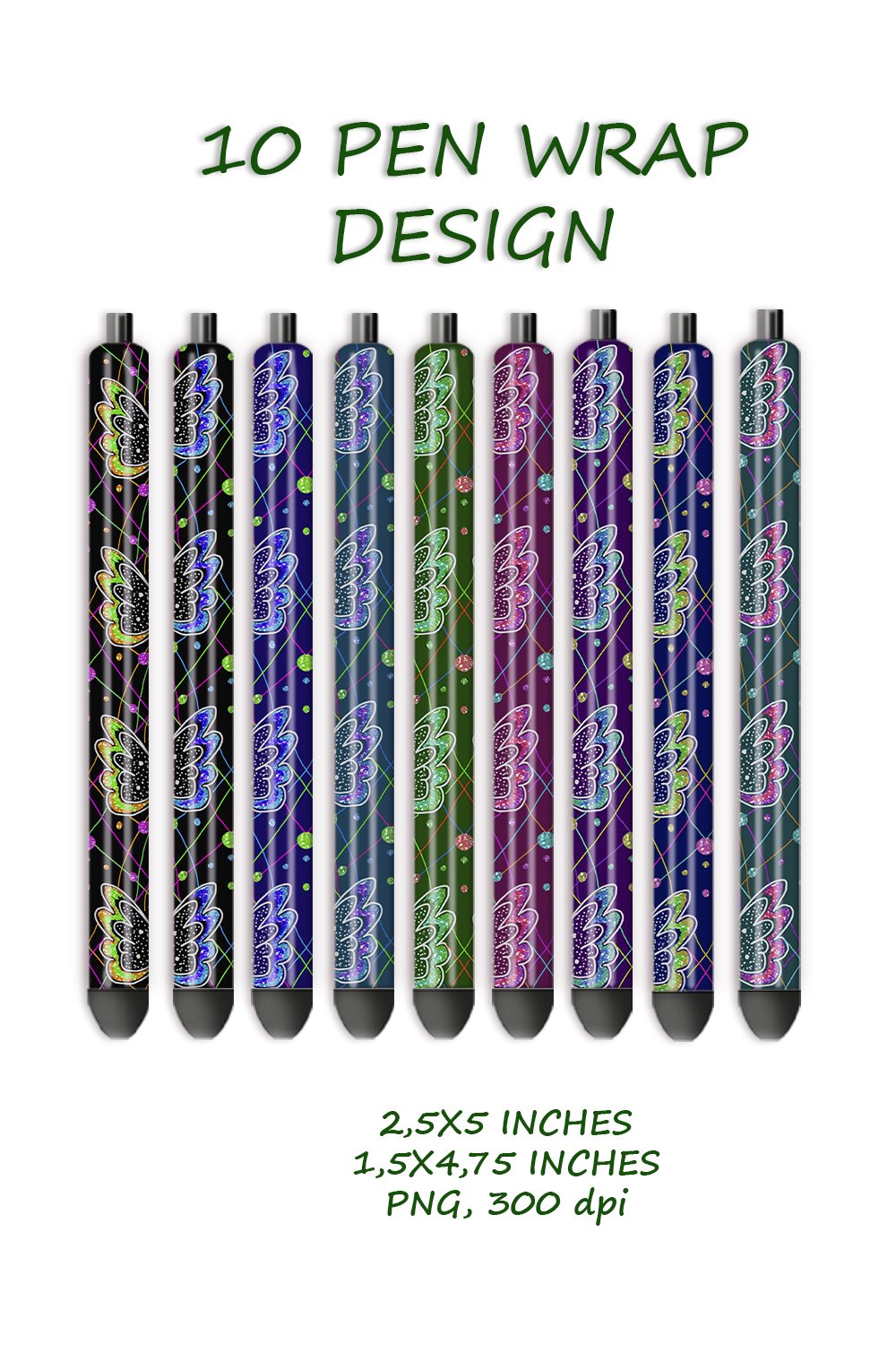 Ornamental Pen Wrap Design Bundle.v4 (1928473)