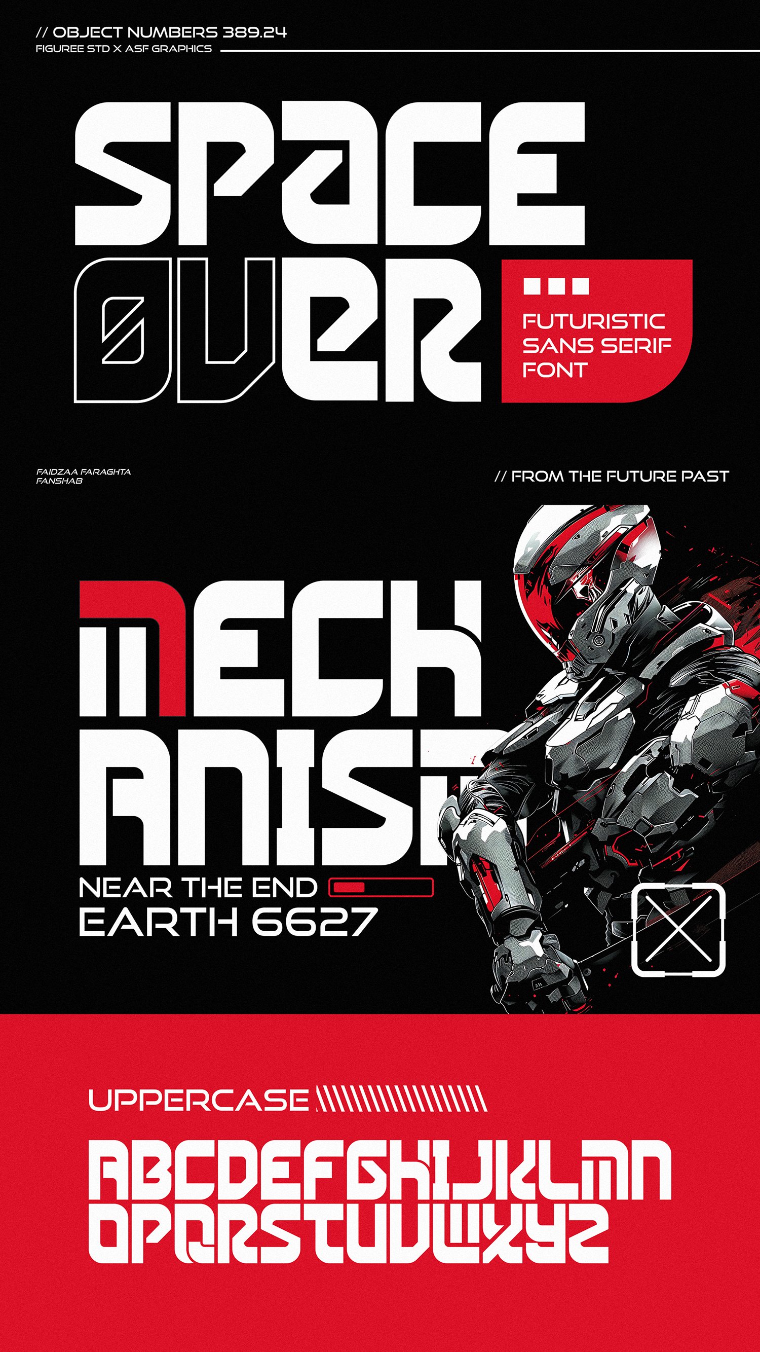 Space Over - Futuristic Sans Serif