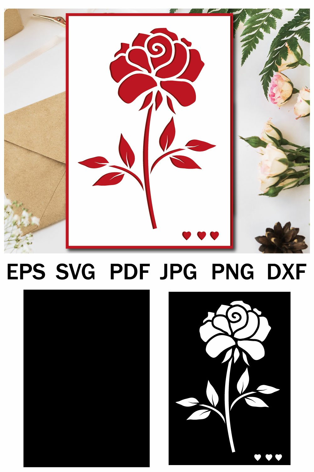 Greeting card cut out of paper, svg holiday (3139908)