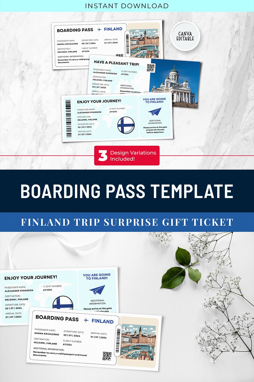 Finland Trip Surprise Gift Ticket