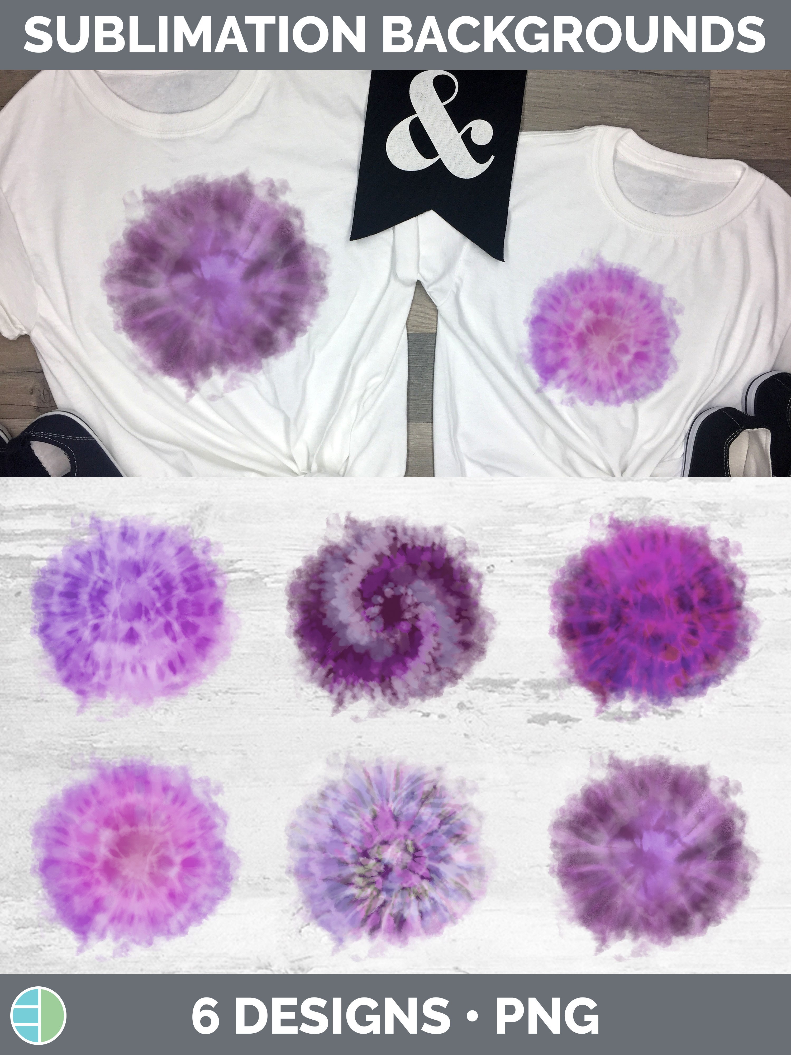 Purple Tie Dye Background | Grunge Sublimation Backgrounds