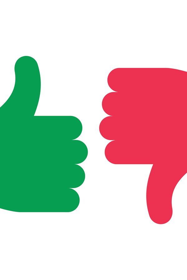 Like unlike buttons. Thumbs up and down isolated icons. Yes