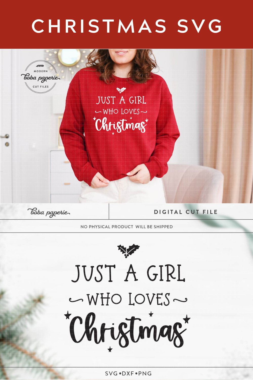 Just a Girl who Loves Christmas svg | Christmas (2290540)