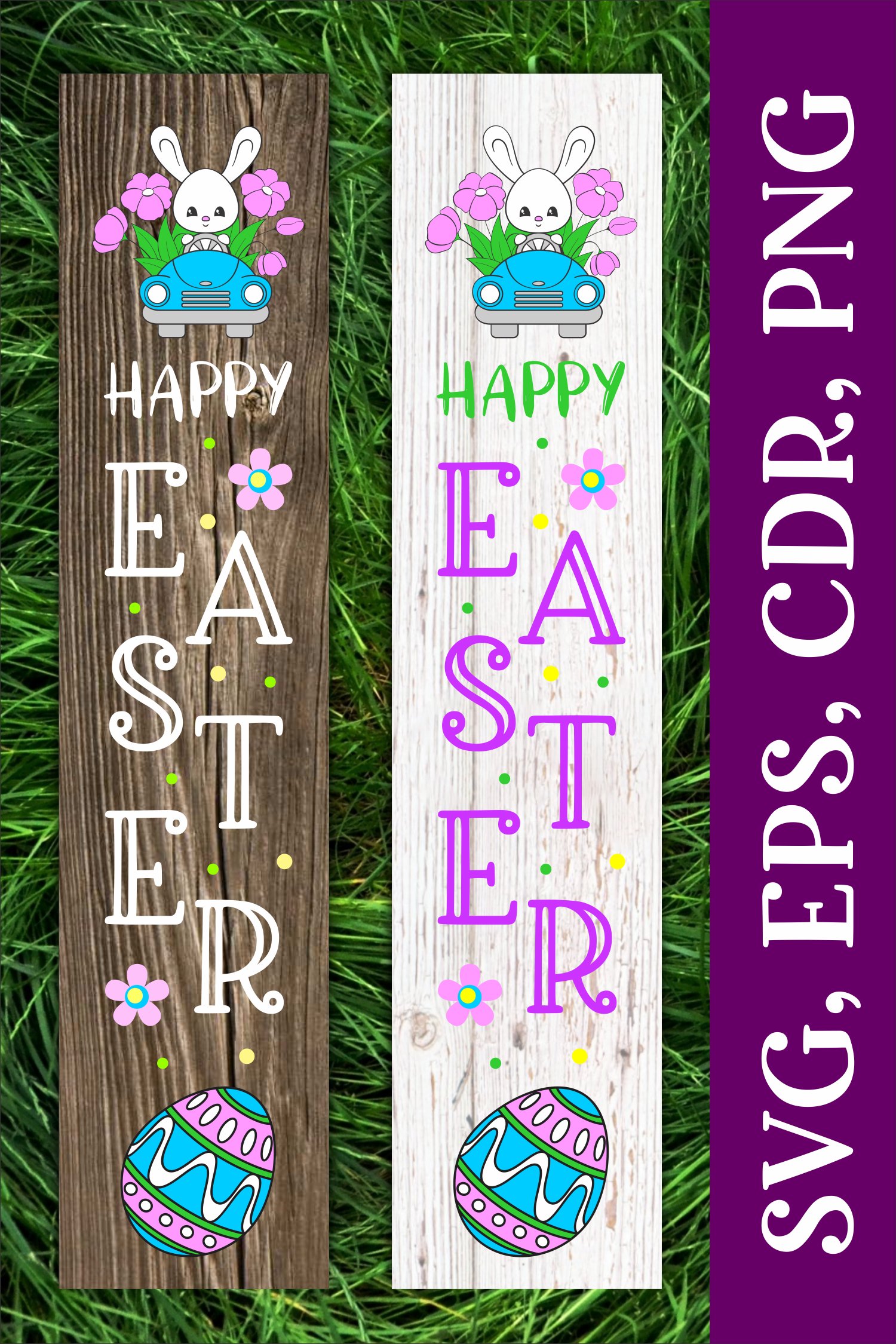 Easter Porch Sign with cute Bunny