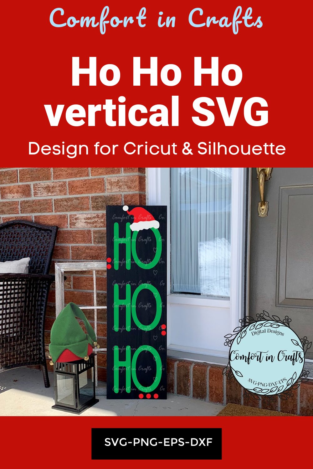 Ho Ho Ho vertical SVG