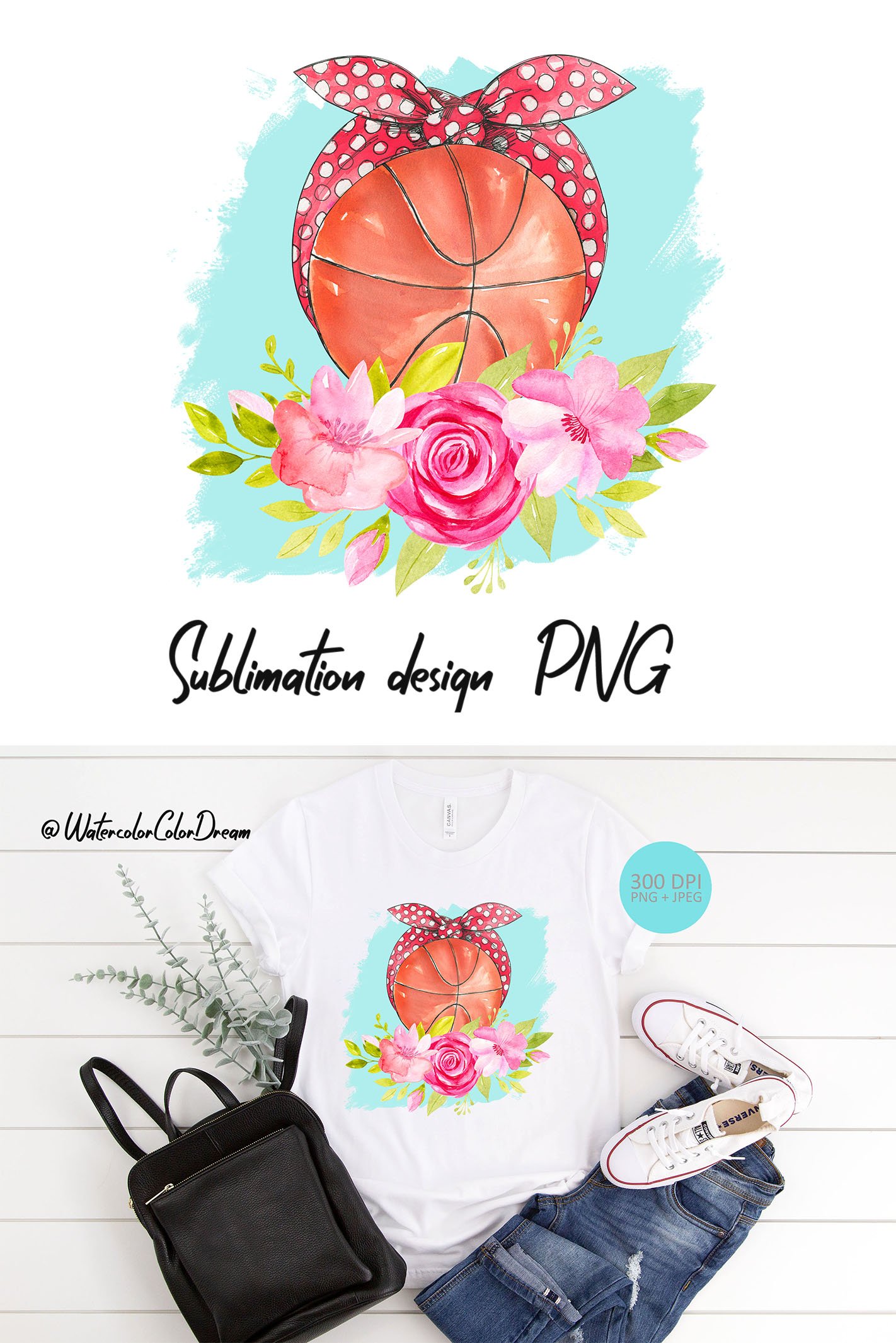 Basketball Sublimation design (1323485)
