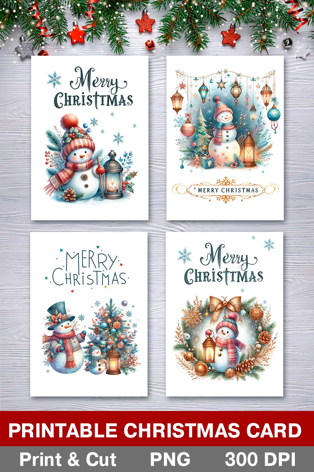 Merry Christmas Card printable