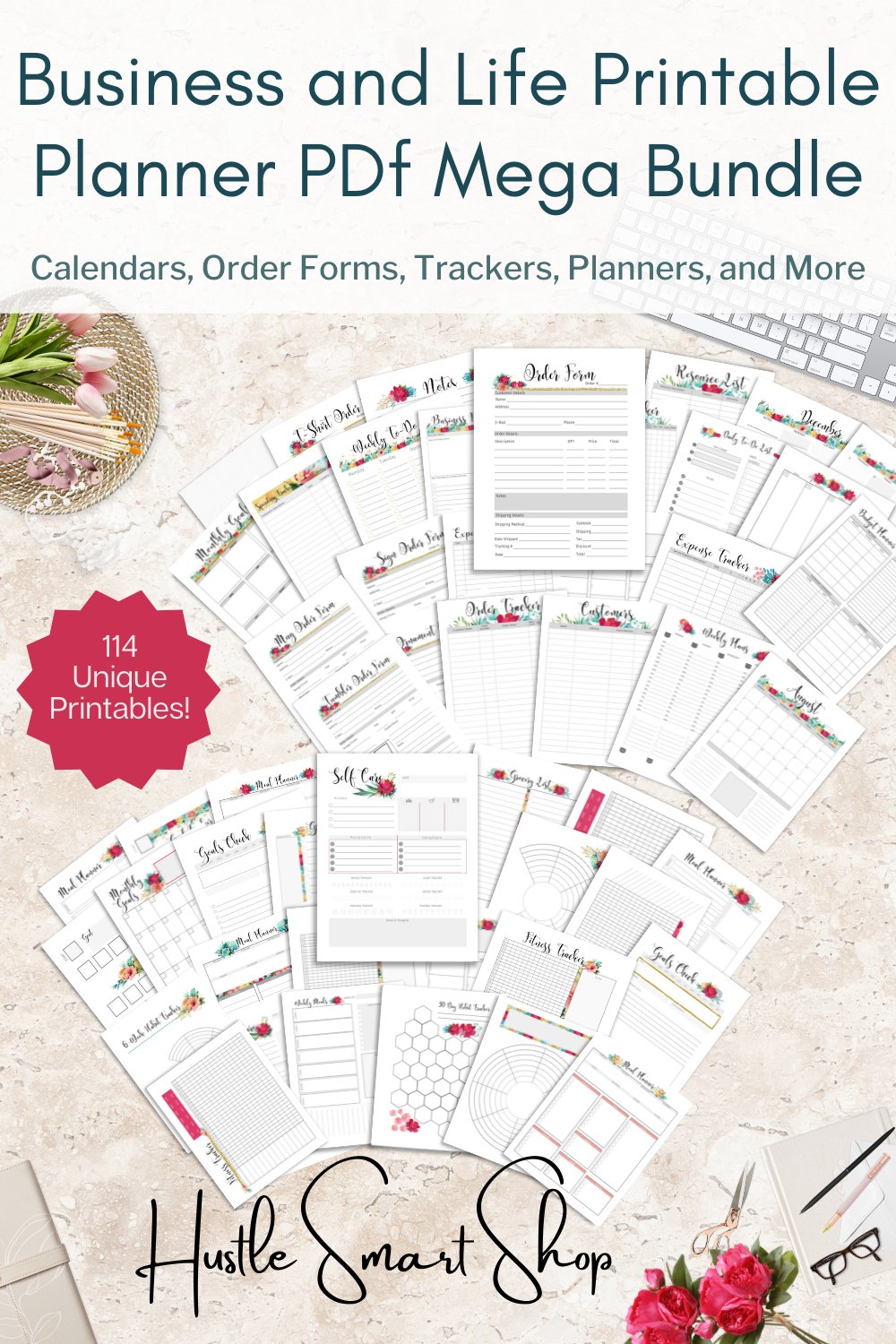 Business and Life Weekly Planner Printable PDF Mega Bundle