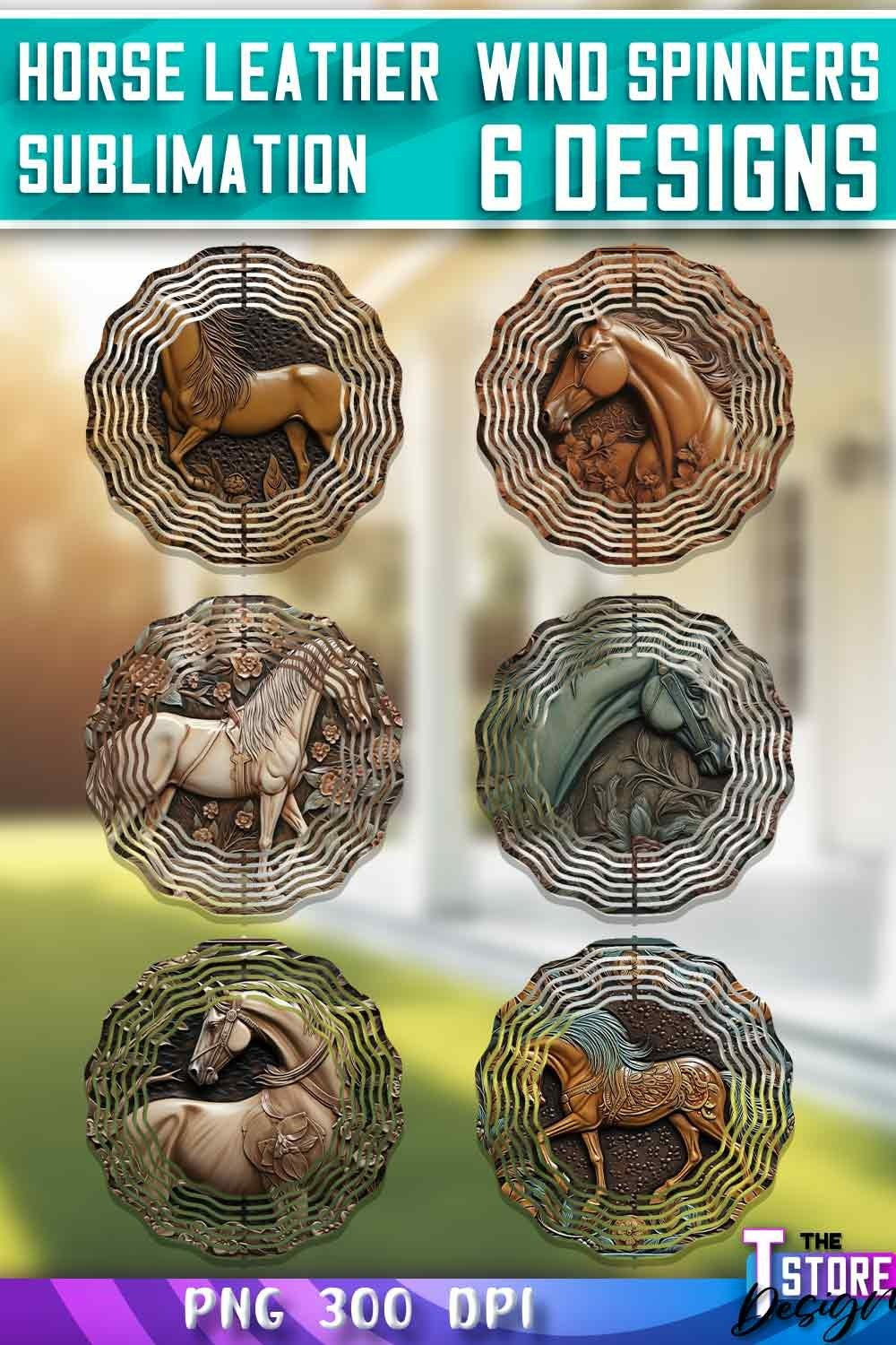 Horse Leather Wind Spinners Sublimation | PNG (2880238)