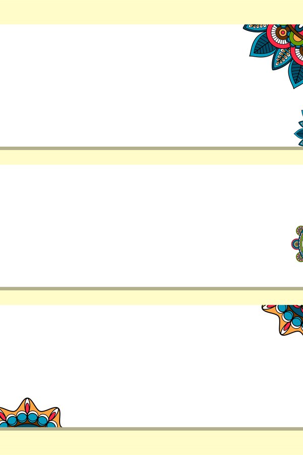 Horizontal mandalas headers for website