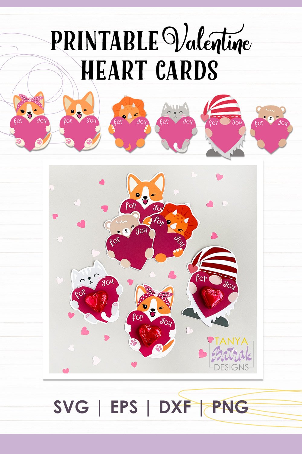 Valentine Printable Card, Valentine Card SVG, Valentine SVG