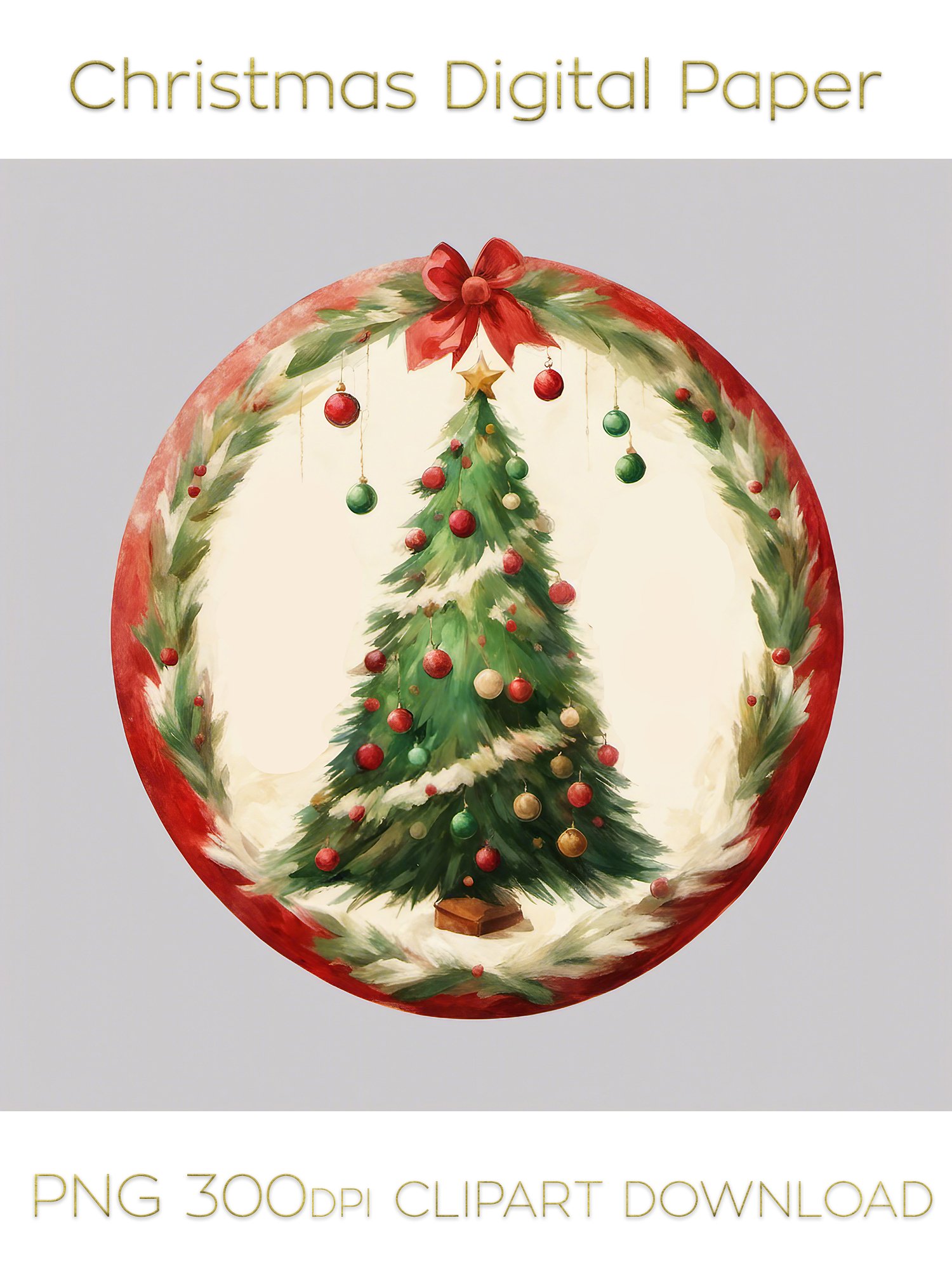 Christmas Clipart PNG Digital Paper background (2809430)