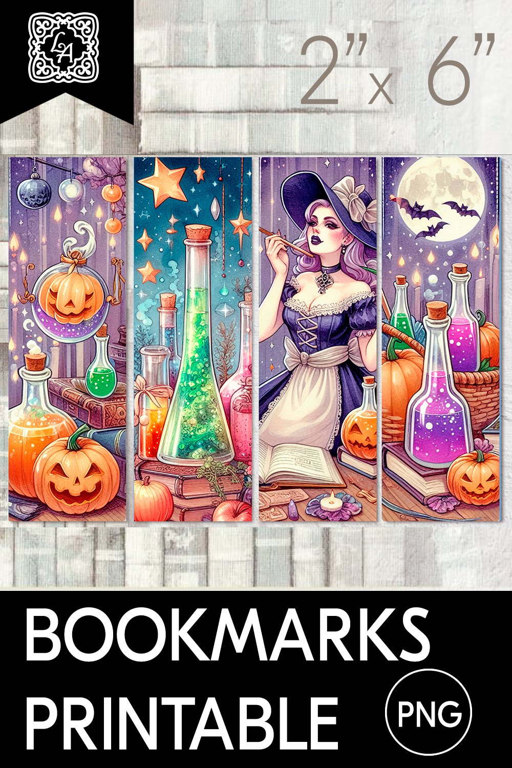 Halloween Witch Printable Bookmark