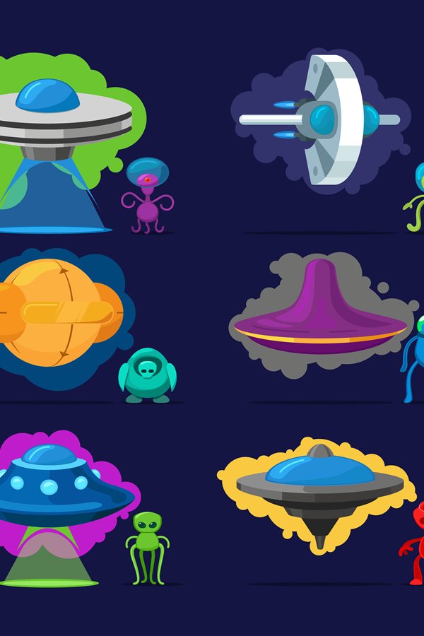 Aliens characters set