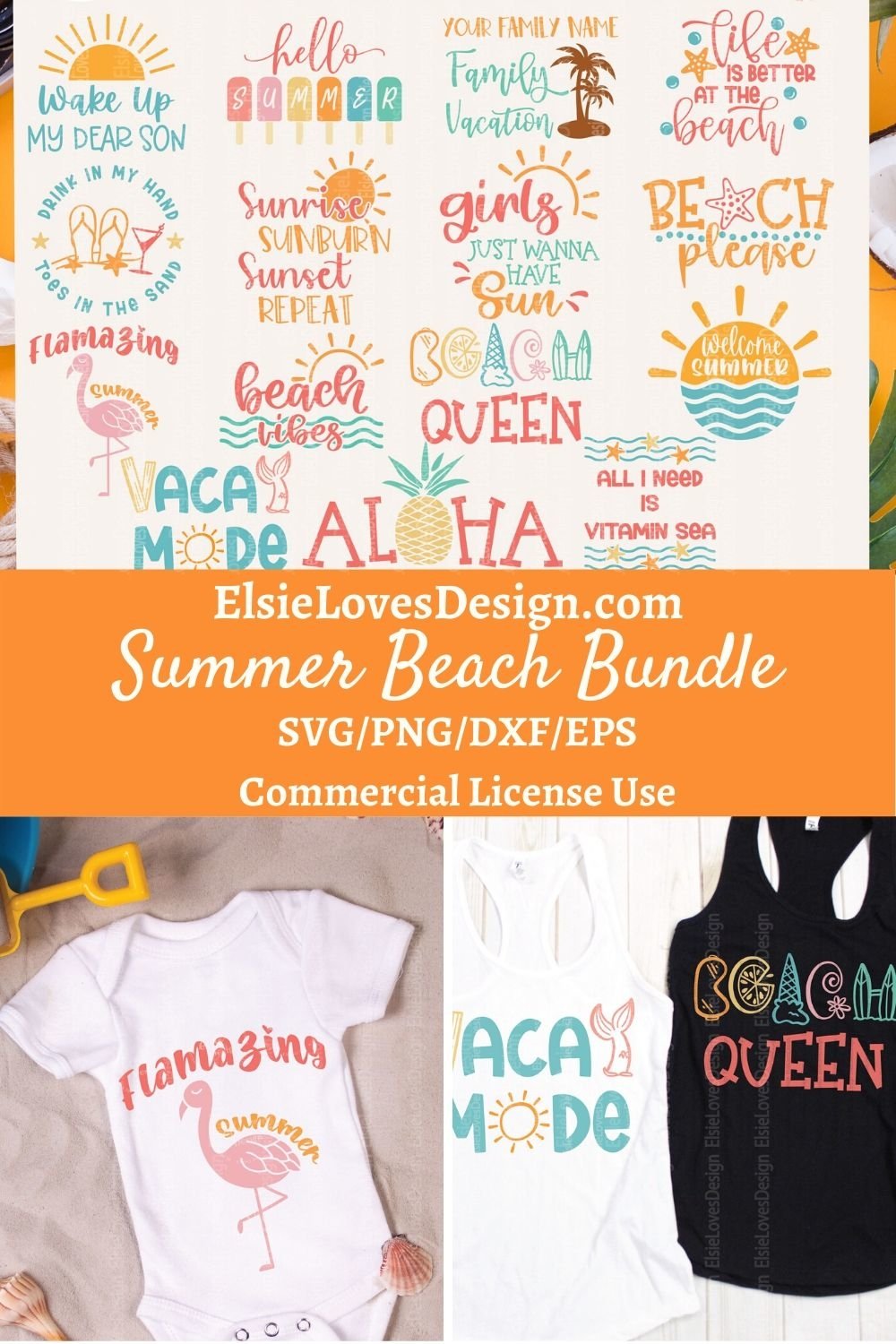 Summer Beach Bundle SVG Cut Files