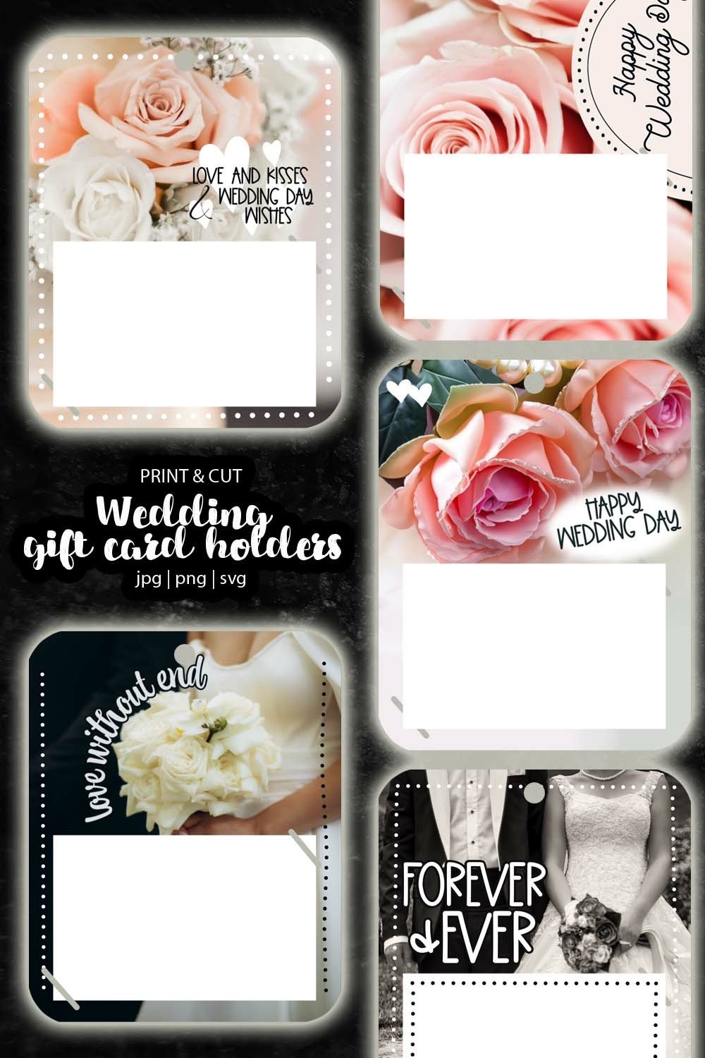 Wedding Gift Card Holders: Printable Designs"