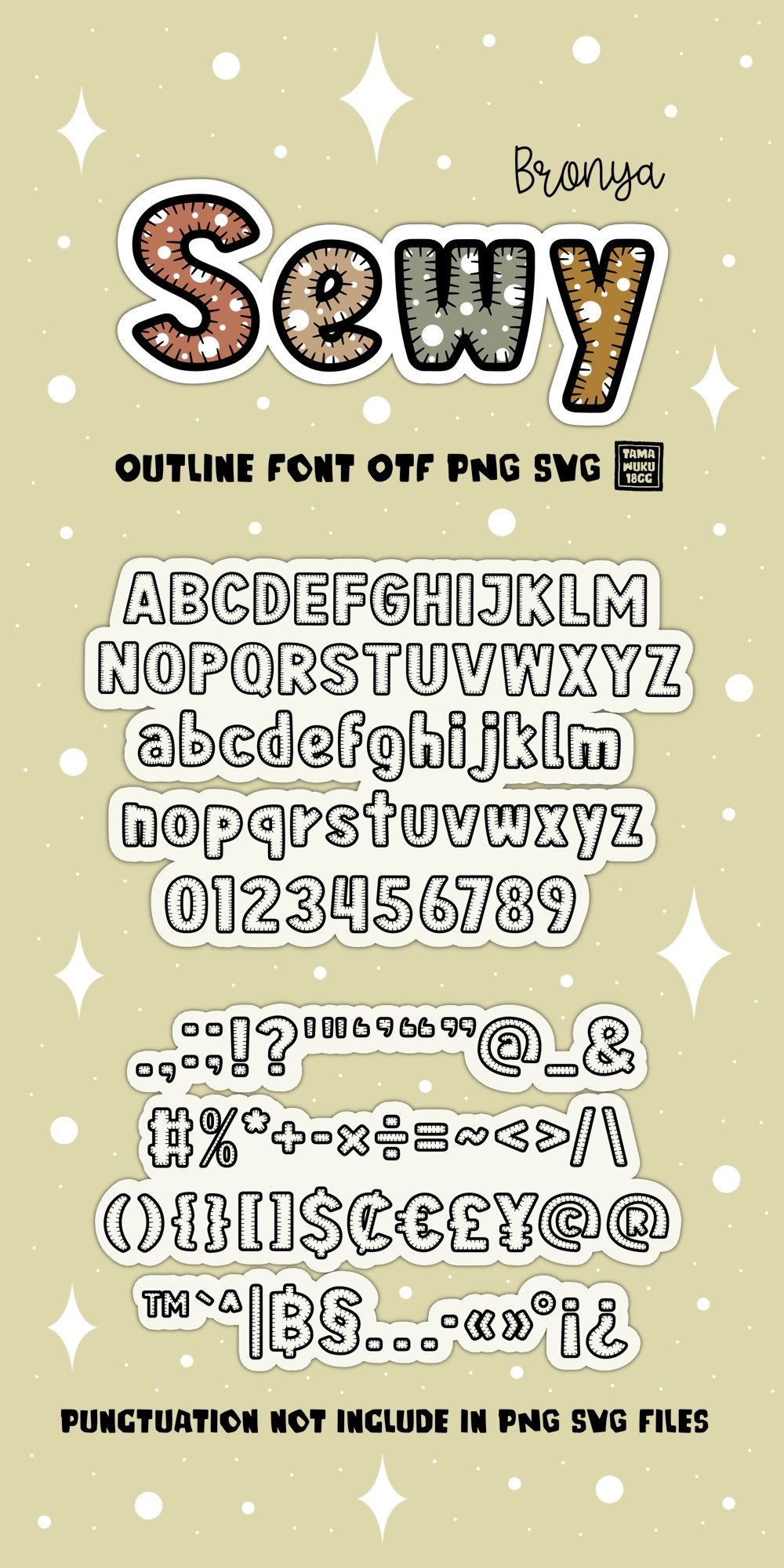 Bronya Sewy OTF PNG SVG