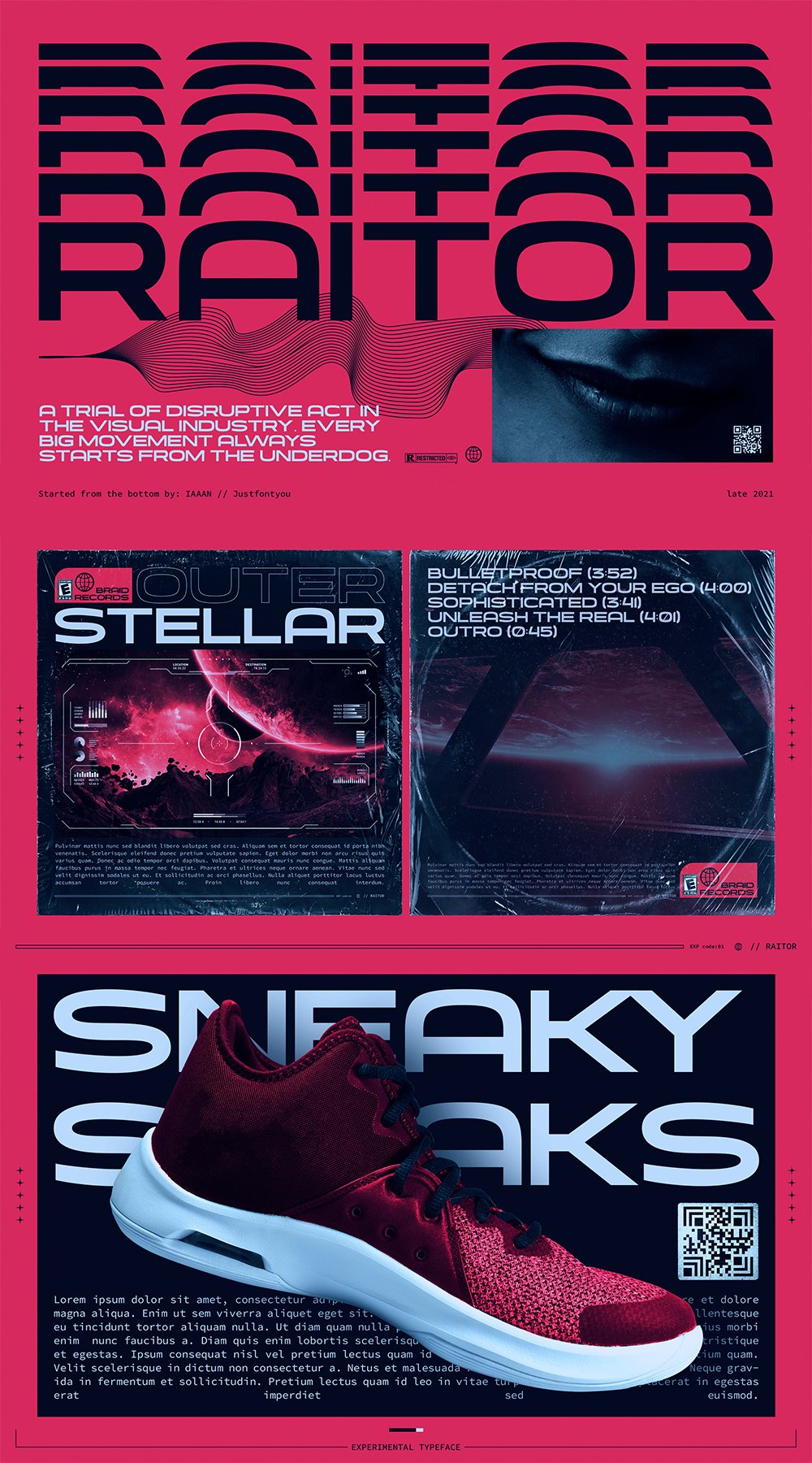 Raitor - Futuristic Display Fonts