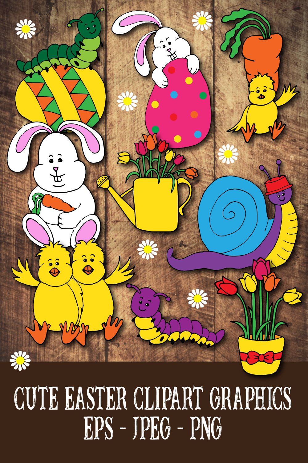 Cute easter Clipart, Easter Illustrations, Easter Graphics