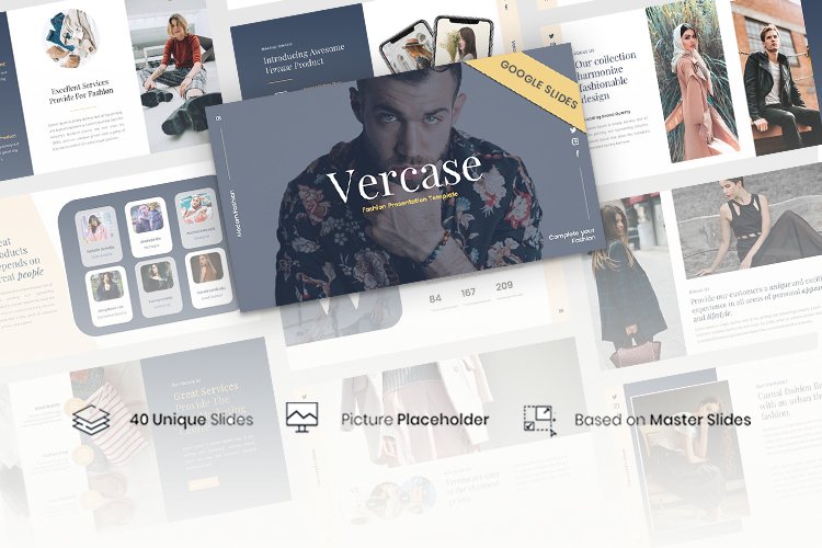 Vercase - Fashion Google Slides Template