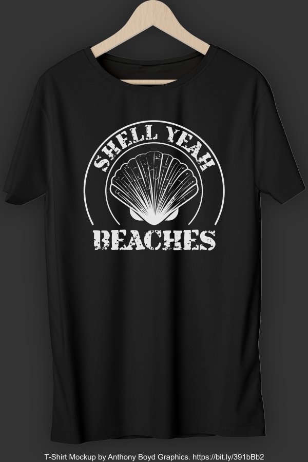 Shell Yeah Beaches T-Shirt Design | SVG PNG EPS AI CDR